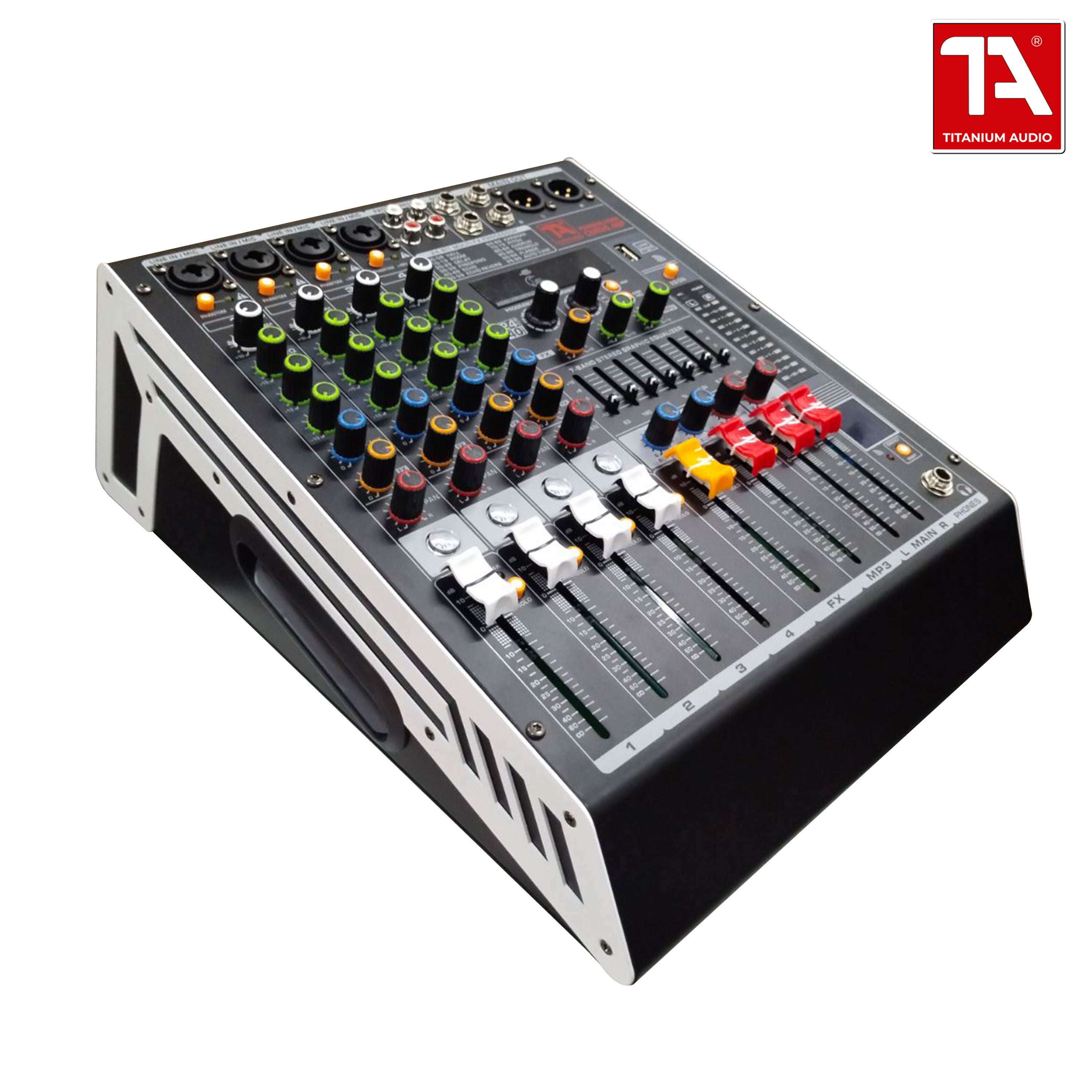 Titanium Audio Powered Mixer Curved 40P / USB, Aux, Bluetooth / 350W R ...